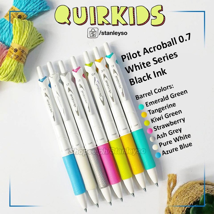 Pilot BAB-15F-W Acroball White Series 0.7 Pen Fine | Shopee Philippines