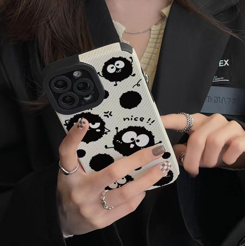 Hayao Miyazaki cartoon briquettes cute monster leather phone cases for ...