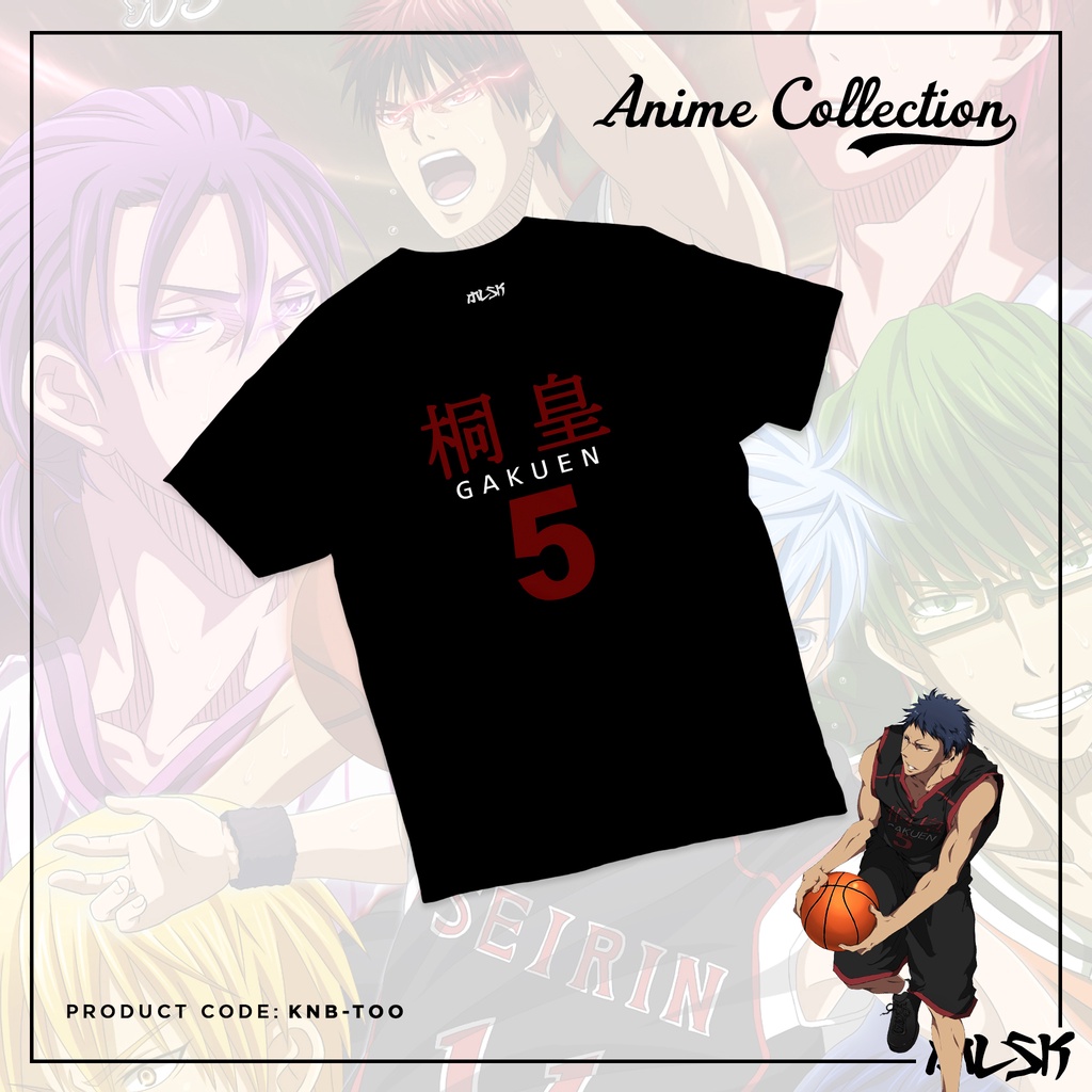 TOO ACADEMY KUROKO NO BASUKE DAIKI AOMINE ANIME T-SHIRT | KUROKO'S ...