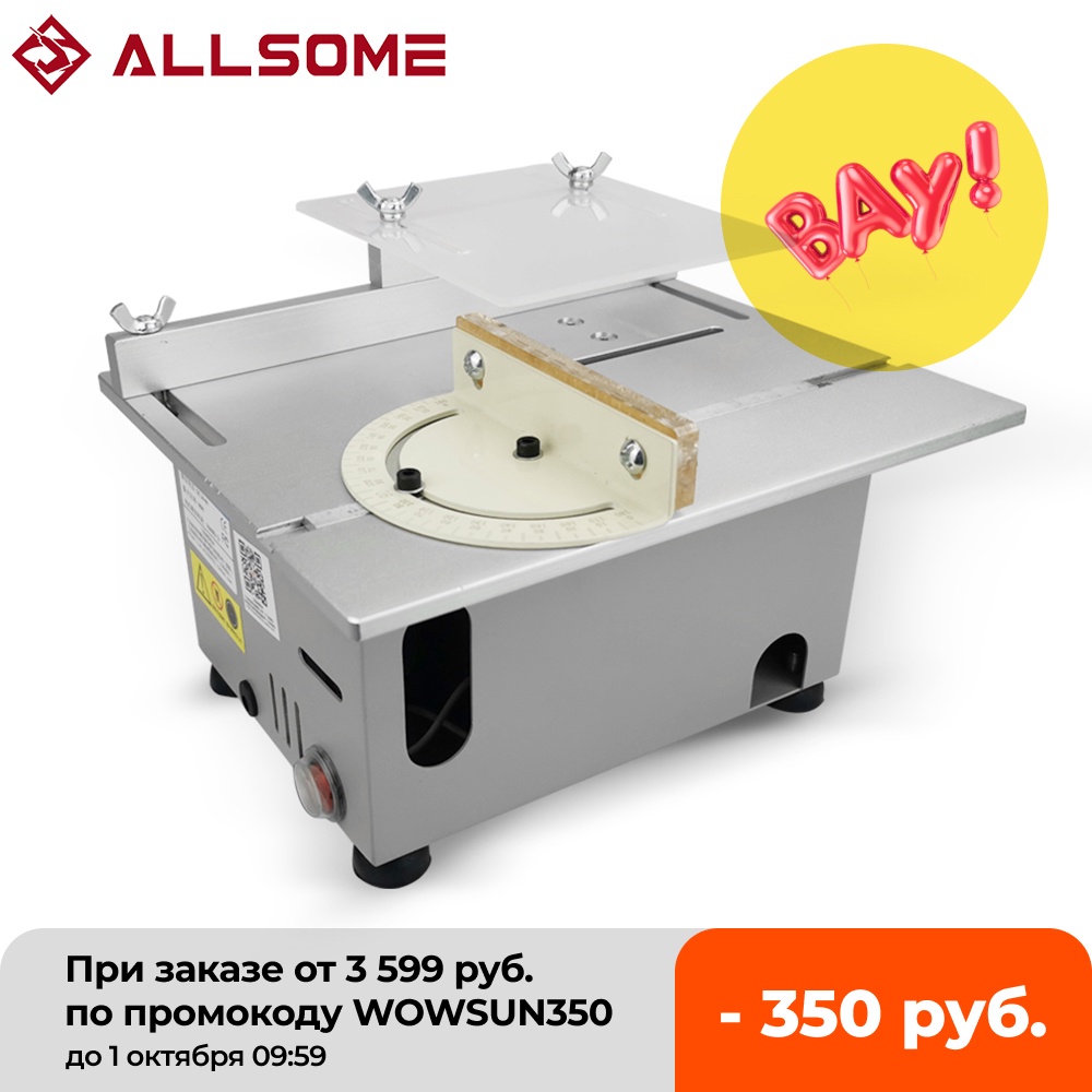 ALLSOME DC 12-24V T6 Mini Precision Table Saws DIY Wood Working Lathe ...