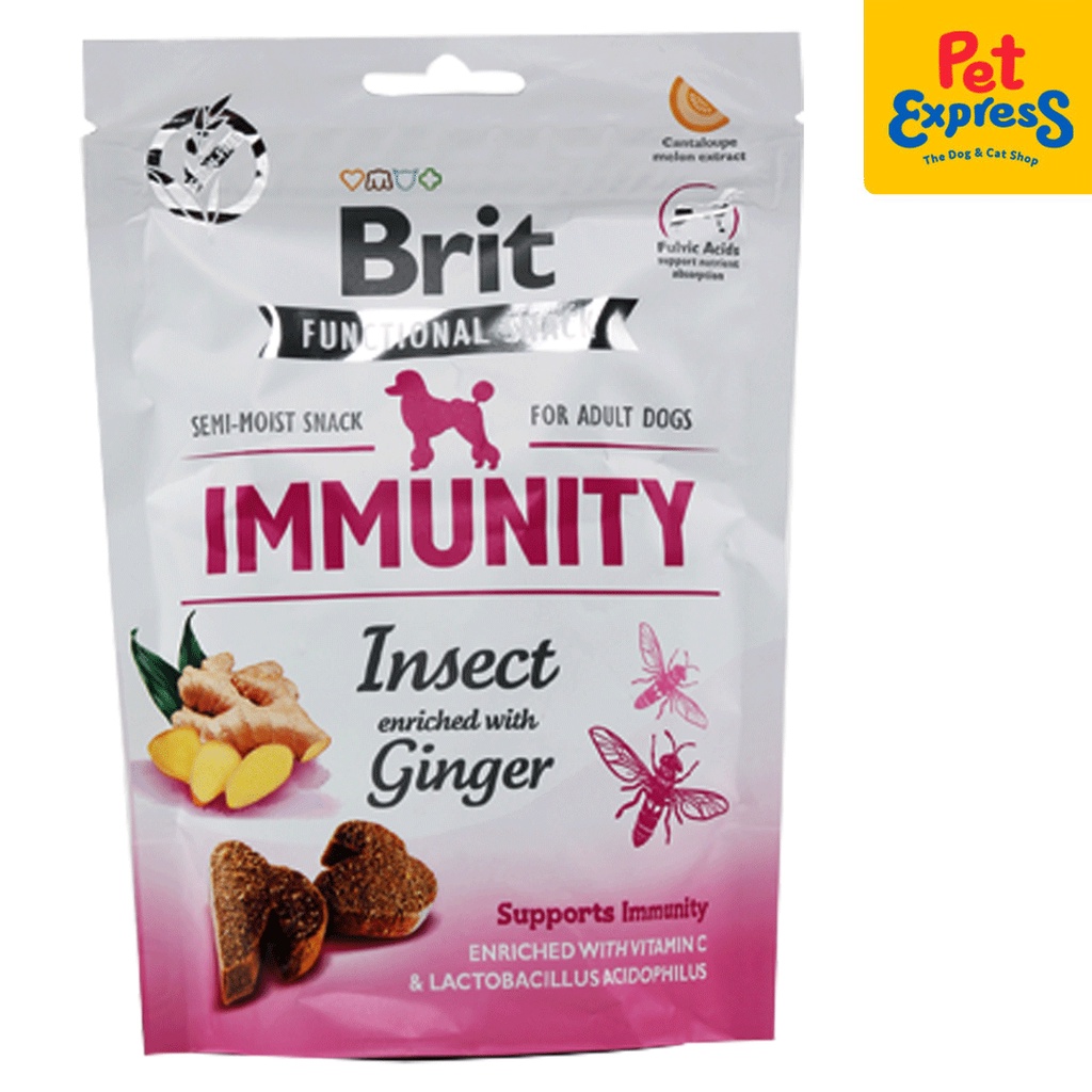 Brit Functional Snack Adult Immunity Insect Dog Treats 150g | Shopee ...