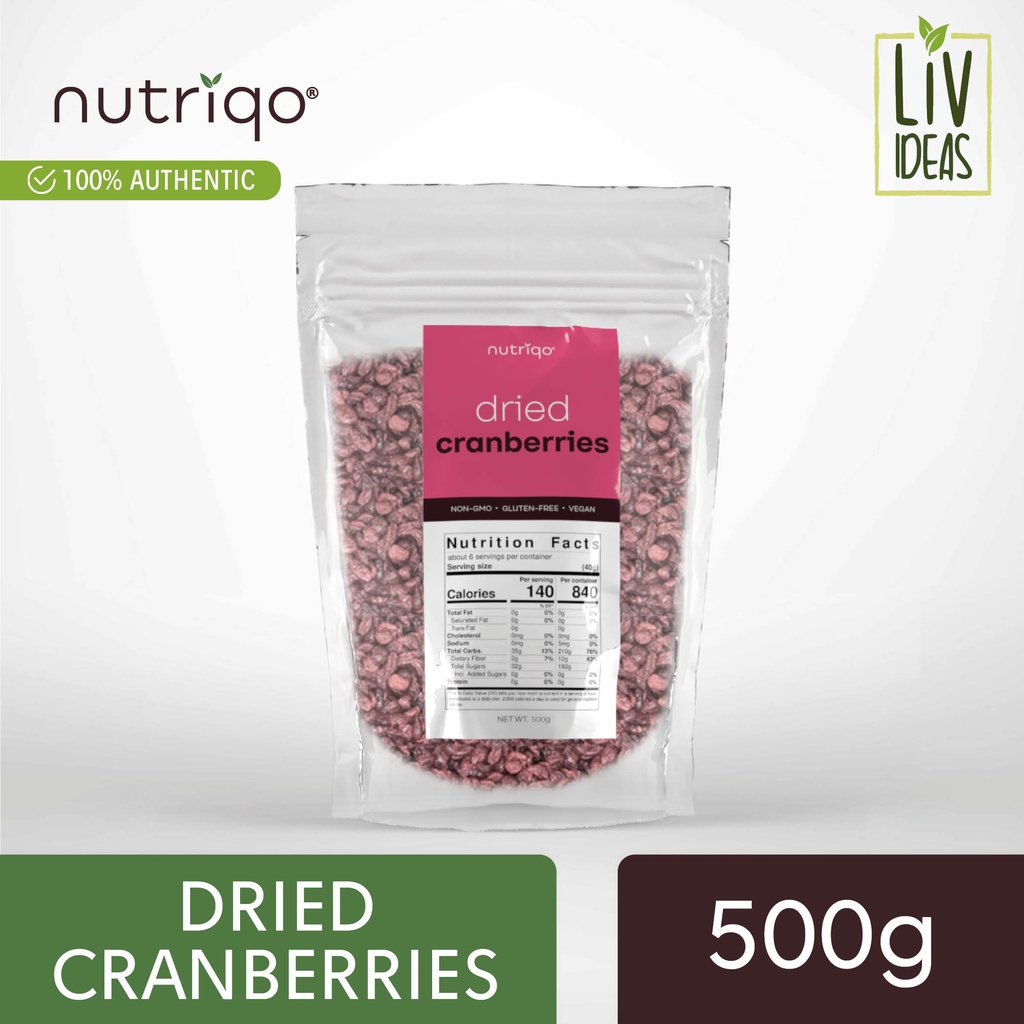 Nutriqo Dried Cranberries 500g | Shopee Philippines