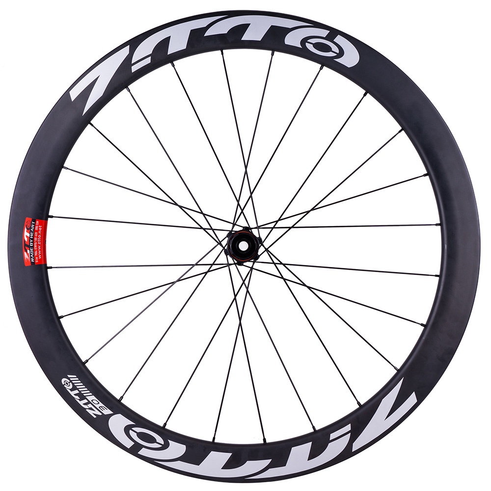 ZTTO Road Bike Carbon Fiber Wheelset Tubeless Disc Brake 50mm Aero Rim ...