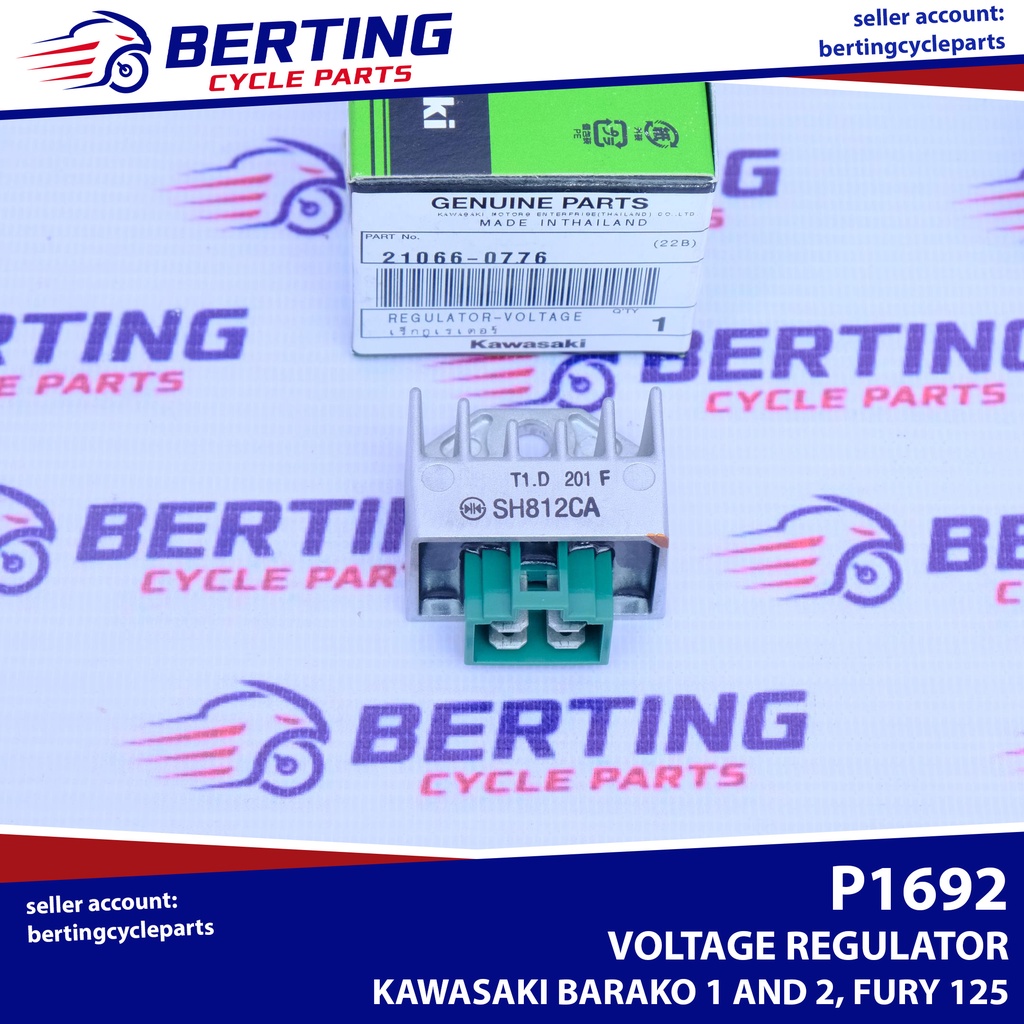 VOLTAGE REGULATOR RECITFIER Kawasaki Barako 1 and 2 Fury 125 Genuine ...