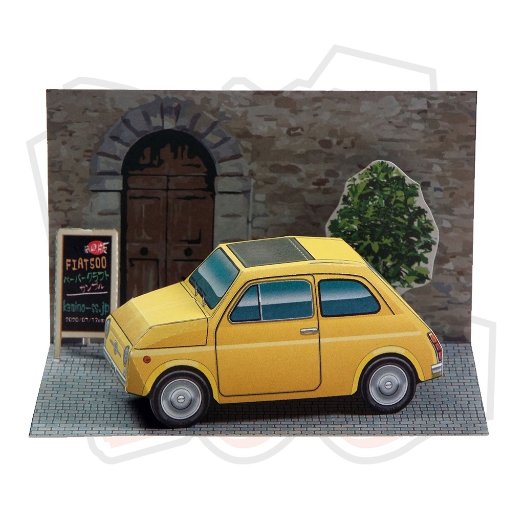 Fiat 500 car paper model | Shopee Philippines