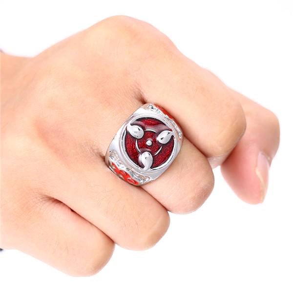 Anime Naruto Sharingan Rings Metal Jewelry | Shopee Philippines