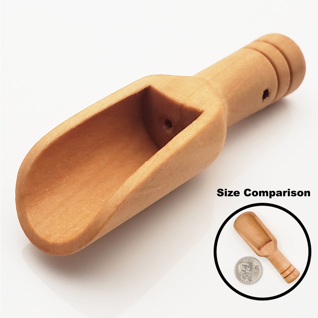 Small Wooden Yerba Tea Scoop (Powder , Sugar , Spice & Bath Salt Mini ...