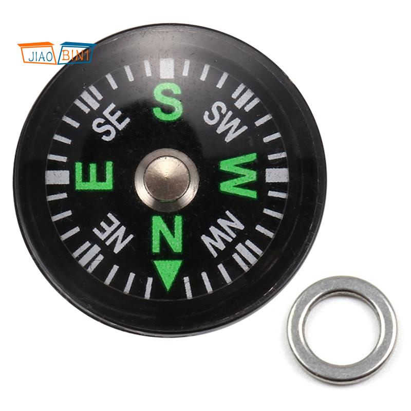 Oil Filled Button Compass - Ultra Compact 20mm with Fishing Solid Ring ...