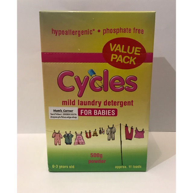 Cycles mild laundry detergent powder 500g | Shopee Philippines