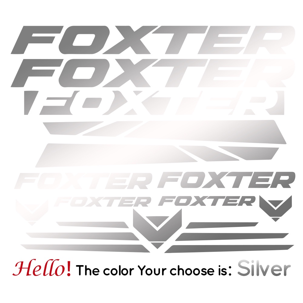 FOXTER Bike Carbon Fiber Vinyl Sticker Decal for Mountain Bike Stickers ...