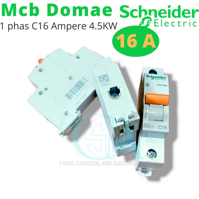 Schneider Domae MCB Domae MCB 1P 16A 1phase 16amperage Outlet Safety 4 ...