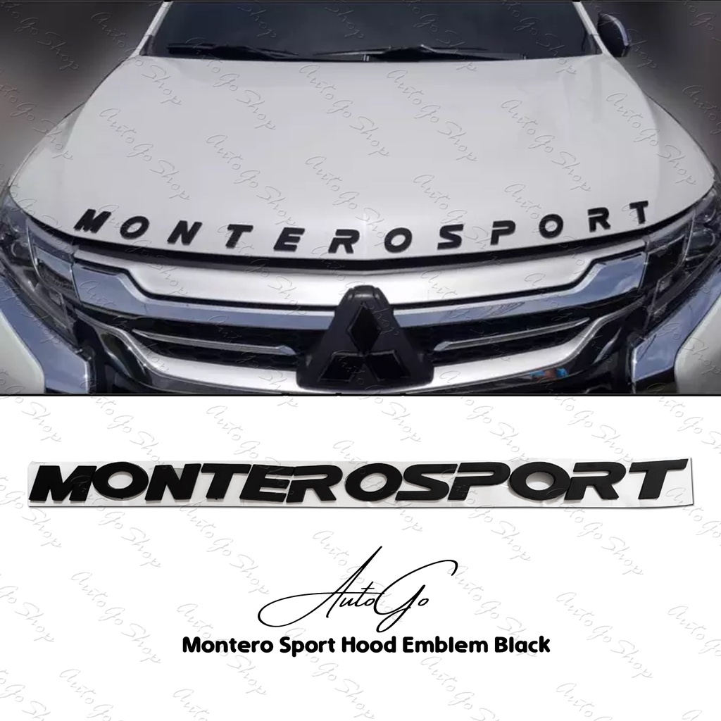 Mitsubishi Montero Sport 2005 - 2018 Hood Emblem (Black) | Shopee ...