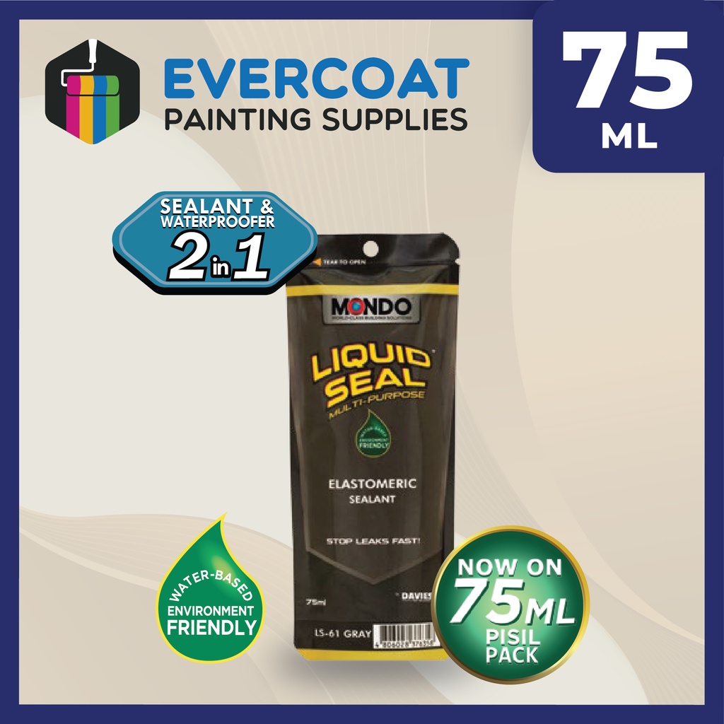 Mondo Liquid Seal Elastomeric Sealant & Waterproofer (Pisil Pack) Gray ...