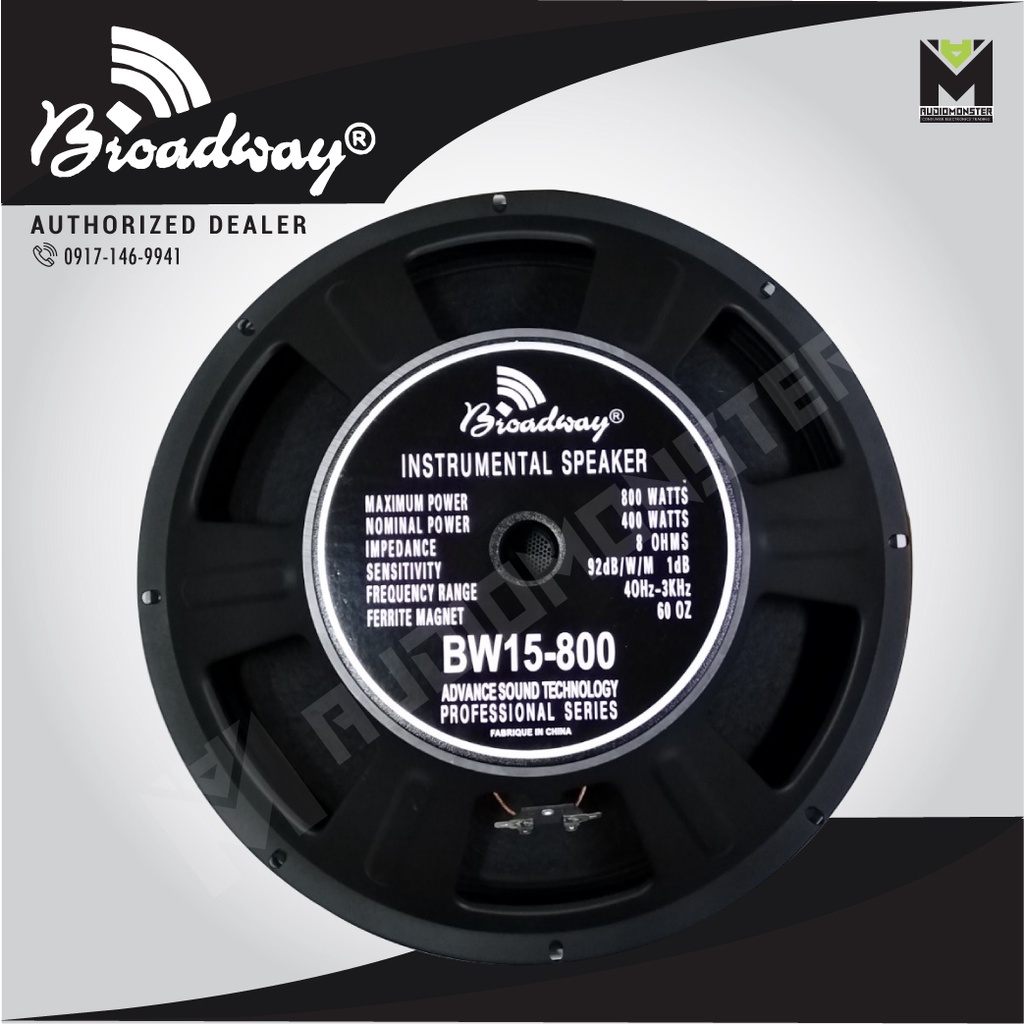 Broadway BW15-800 15 inch 800W Single Speaker | Shopee Philippines