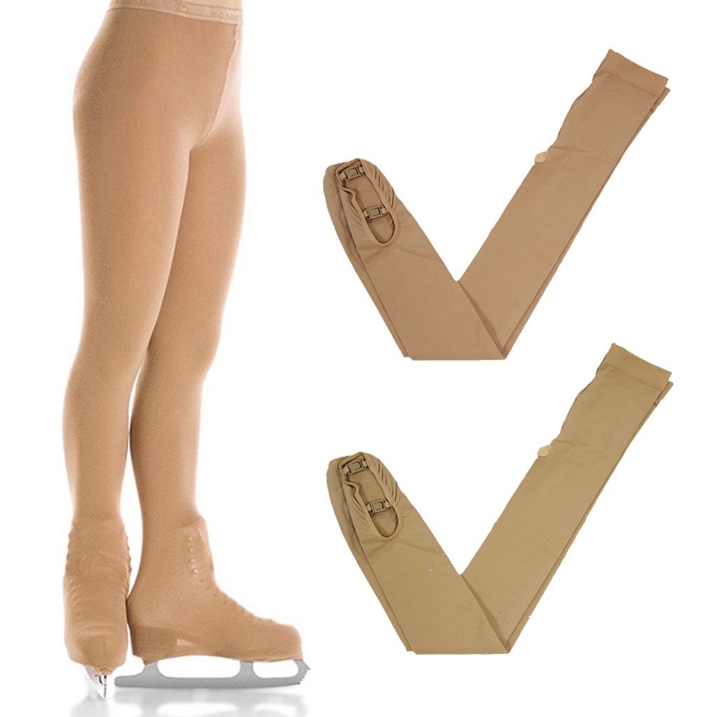 Ice Skating Tights Over-boots Figure Skate Leggings Stocking 5-8 ...