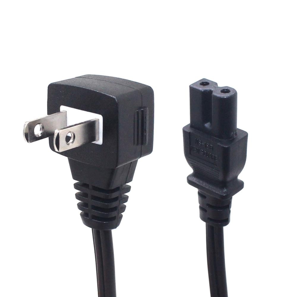Right Angled 2 Prong Polarized AC Wall Power Cable for TVs,Sony PS1 PS2 ...