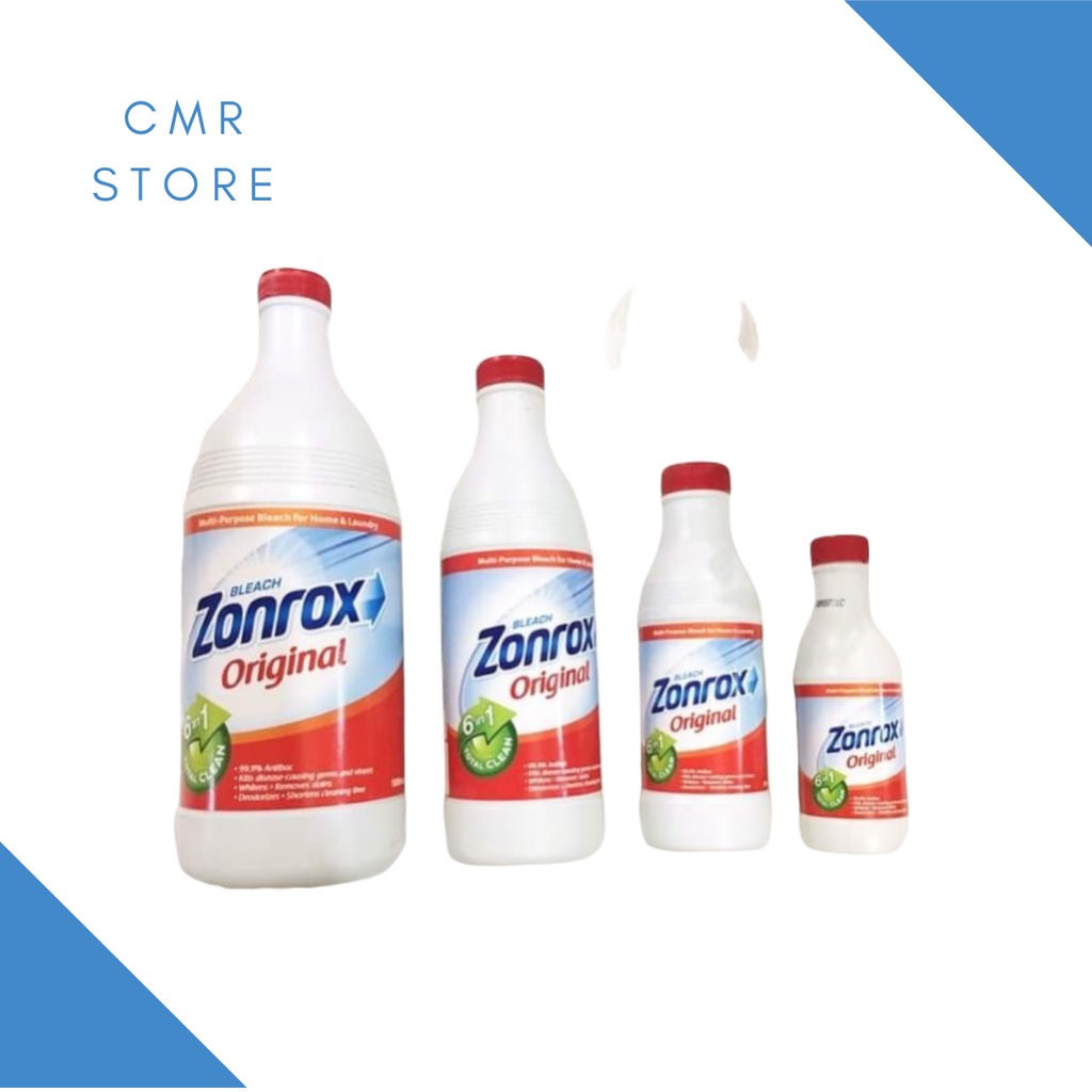 Zonrox Bleach Original 1 Liter / 500ml / 250ml / 100ml | Shopee Philippines