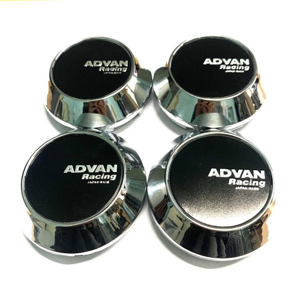 4pc 60/64/65/68/69mm ADVAN Racing Black Style Sticker Car Modified ...