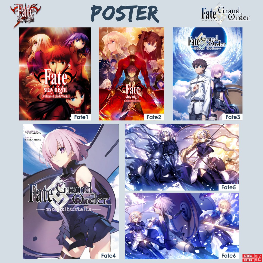 Anime Poster Fate Stay Night Fate Grand Order Jeanne d'Arc Saber Alter ...