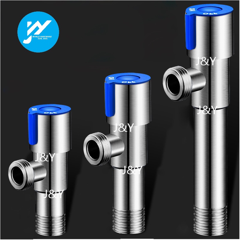 Kitchen & Bathroom SUS 304 Stainless Steel Slow Quarter Turn Angle ...