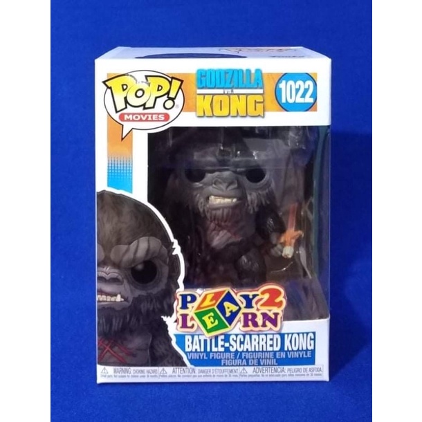 Funko POP! Godzilla Vs Kong #1022 Battle-Scarred Kong with protector ...