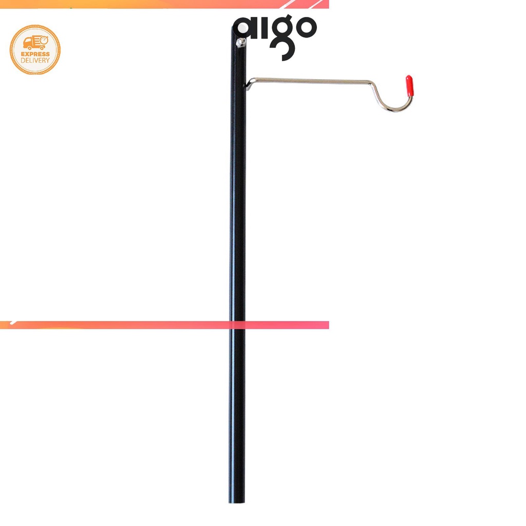 Lantern Post Pole - Aluminum Alloy Portable Lamp Stand Hook Hanging ...