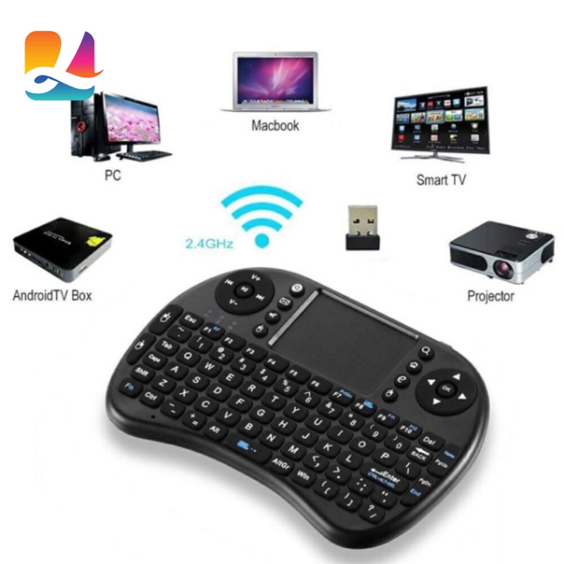 I8 Wireless Mini Keyboard 2.4ghz 3 Color Backlight Bluetooth Touchpad ...