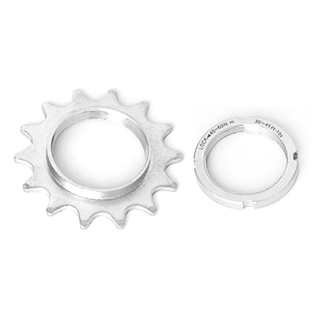 Fixed Gear Mountain Bike Wheel Cog Bicycle Threaded Sprocket Lock Rings ...