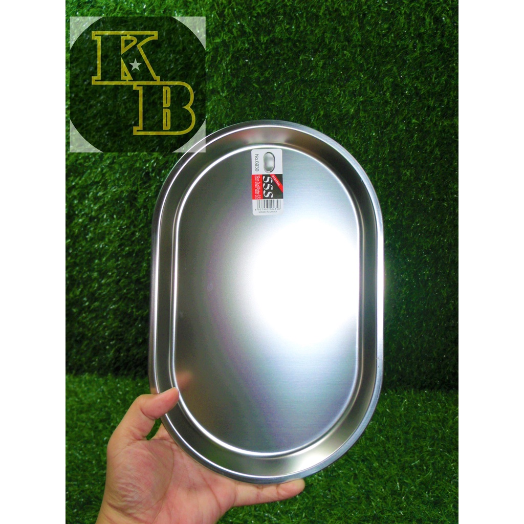 #8930 55S Stainless Oval Plate (28cm) | Shopee Philippines