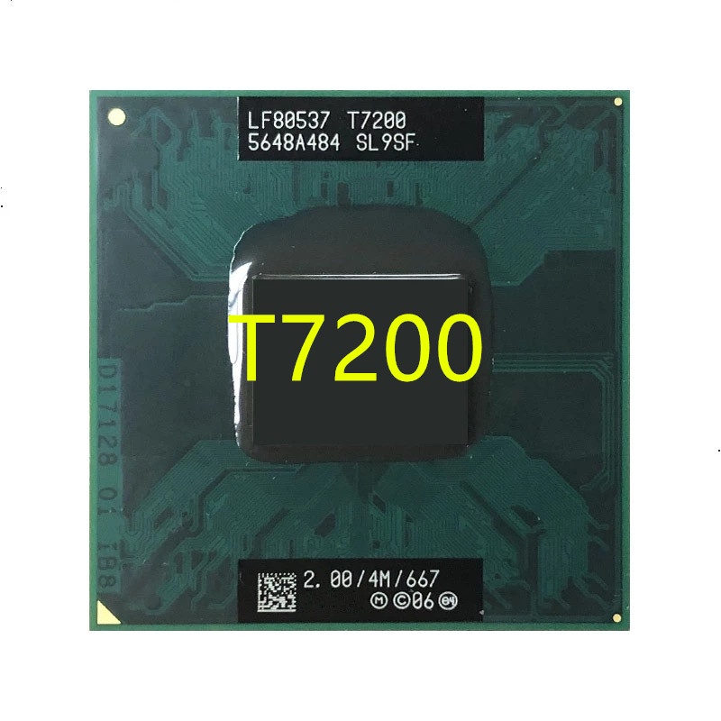 T7200 CPU Socket 479 4M Cache 2.0GHz 667 MHz Dual-Core Laptop Notebook ...