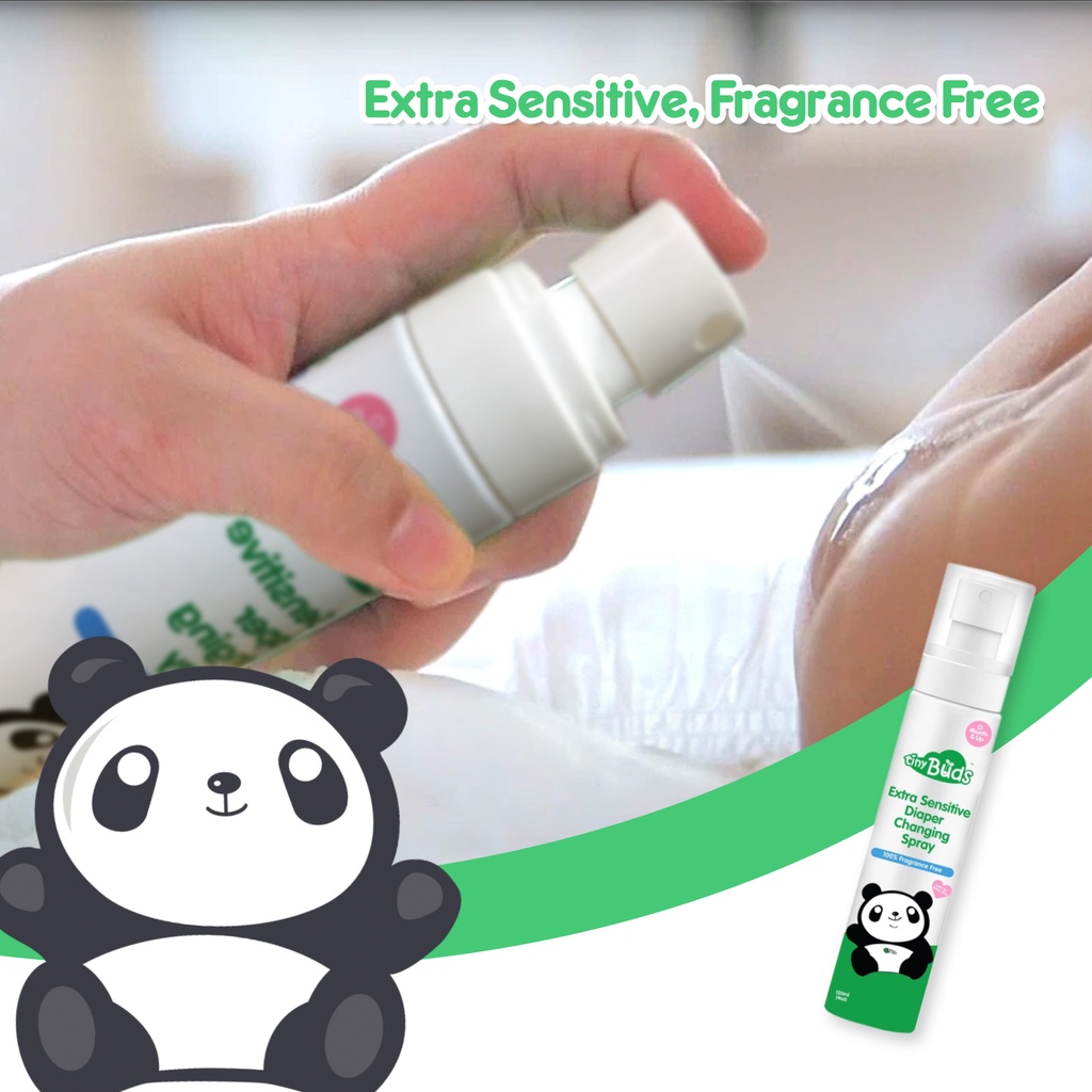 Tiny Buds Extra Sensitive Diaper Changing Spray (120ml) | Shopee ...