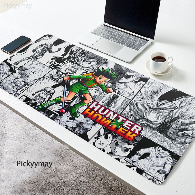 Anime Hunter X Hunter Mouse Pad Computer Table Locking Lock Edge Mause ...