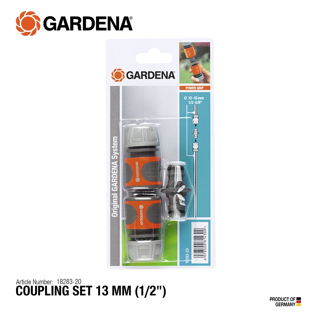 GARDENA Coupling Set 13 Mm (1/2") | Shopee Philippines