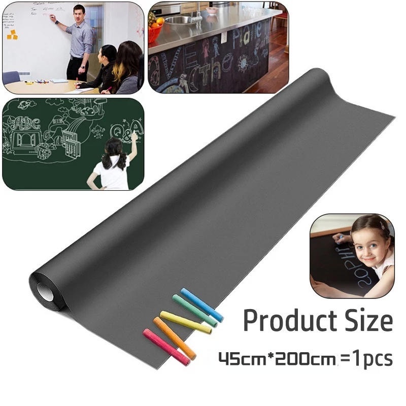 45*200CM No magnetic force Seamless Whiteboard Sticker Soft Whiteboard ...