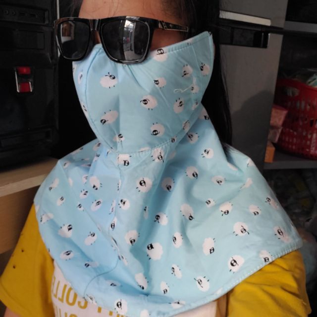 Large bib mask covers the entire neck front and back | Shopee Philippines