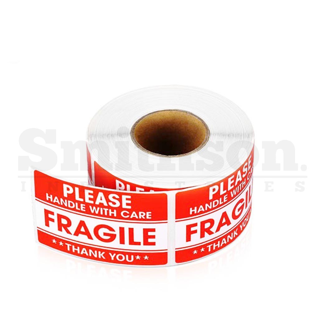COD 2x3 Inches 500Pcs/Roll Packing Warning Sticker Fragile Handle With ...