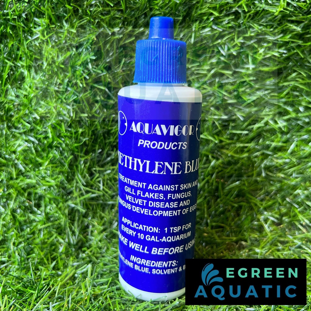 Methylene Blue | Meth Blue Aquarium Tank Fish Medicine Gill Fluke Velvet Fungus Blue Water ...