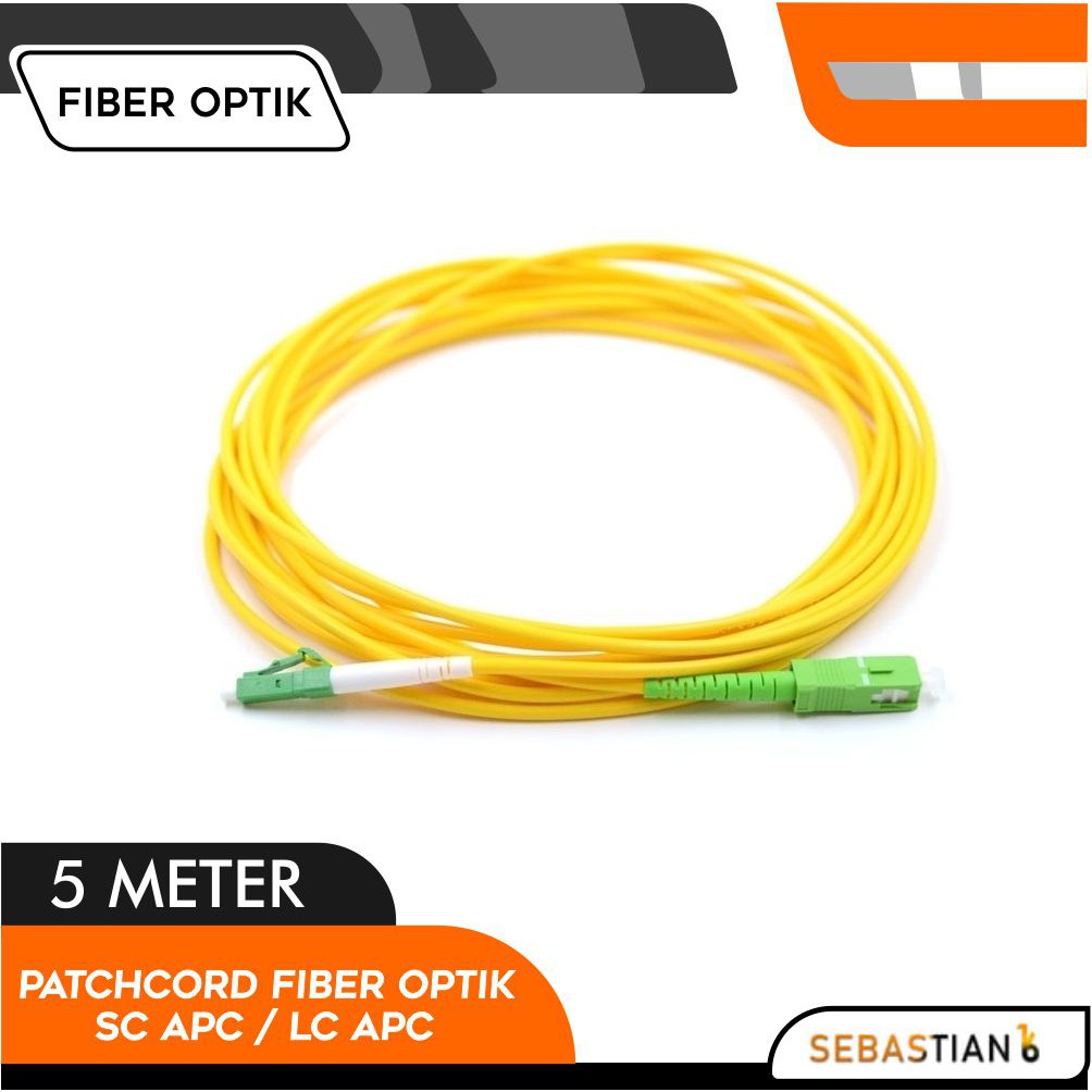 Sc LC APC Fiber Optic Patchcord 5 Meters Long Fiber Optic Patch Cord | Shopee Philippines