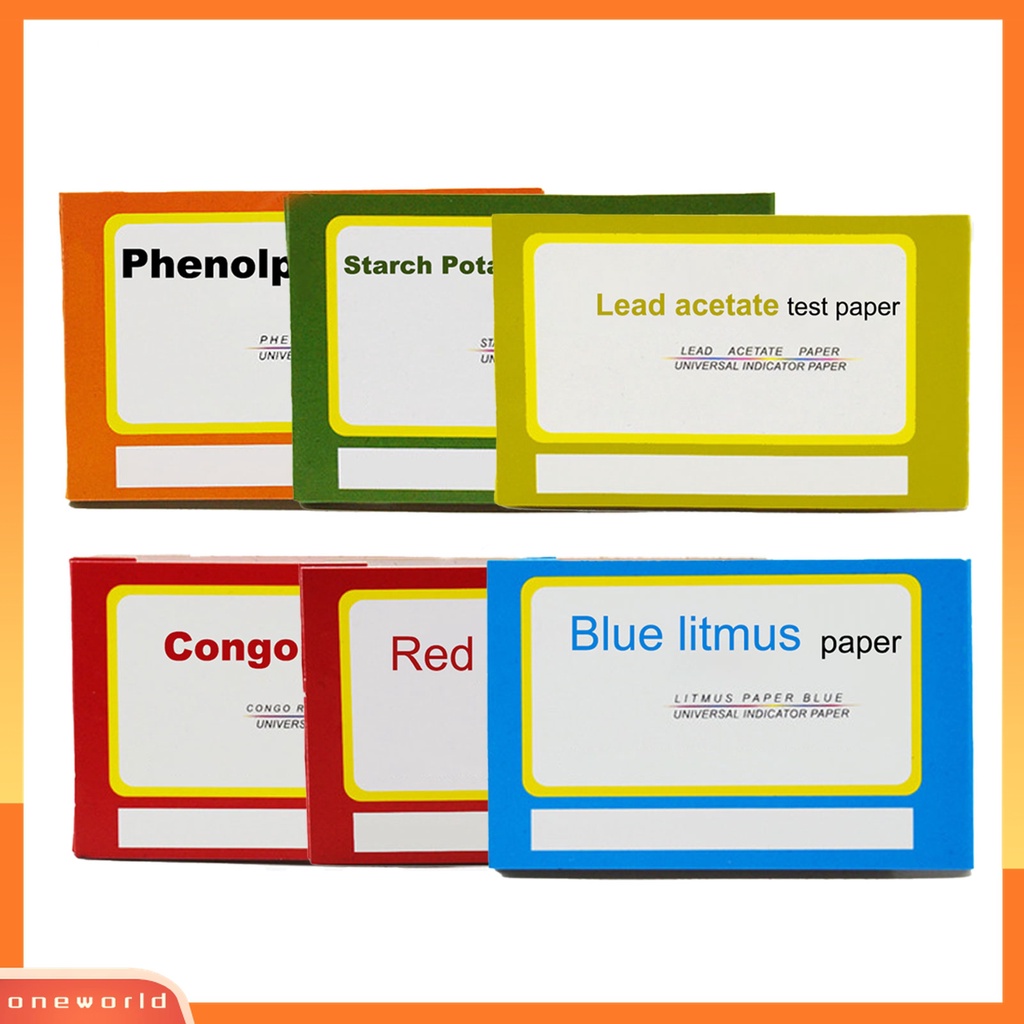 [One]80Sheets Congo Red Lead Acetate Potassium Iodide Amylum PH Testing ...