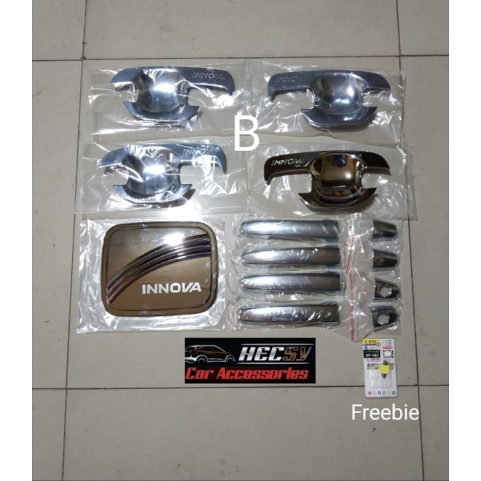 Innova 2005-2015 Door Handle Gas Tank Bowl Chrome Cover Garnish 2006 ...