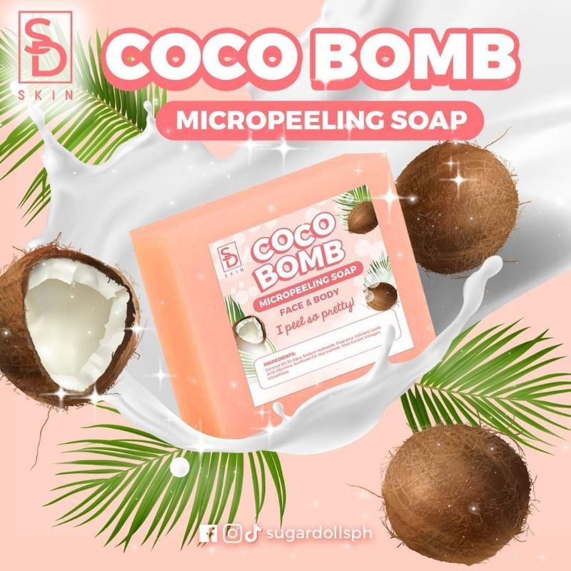 SUGAR DOLLS - COCO BOMB Micropeeling Soap (100g/500g) | Shopee Philippines