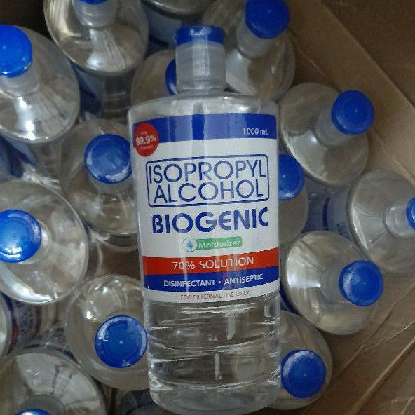 Biogenic Alcohol 70% Isopropyl with Moisturizer 1 liter 1000ml 500ml ...