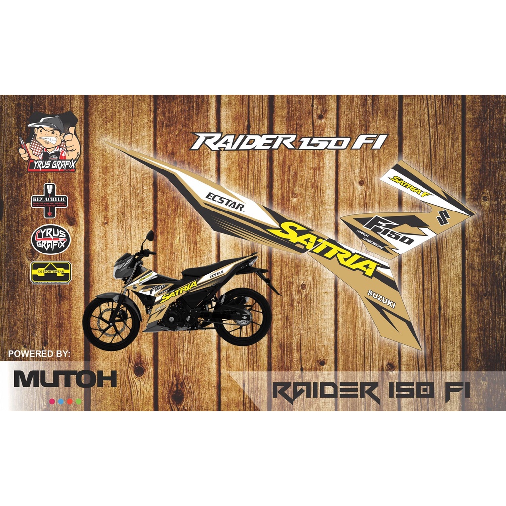 RAIDER 150 FI STOCK GLOSSY DECALS | Shopee Philippines