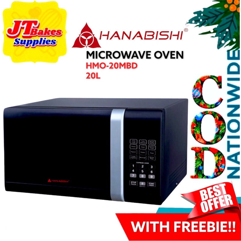 Hanabishi Digital Microwave Oven 20L HMO-20MBD Black with Freebie ...