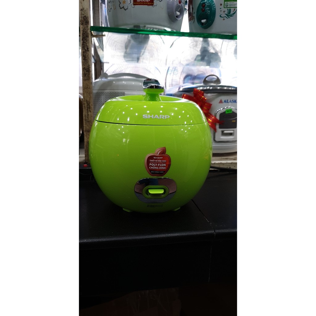 Sharp RICE COOKER WITH LID A08V GREEN APPLE SHAPE COOKS EXTREMELY ...