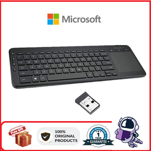 Microsoft All in One Media wireless multimedia keyboard Multi-point ...