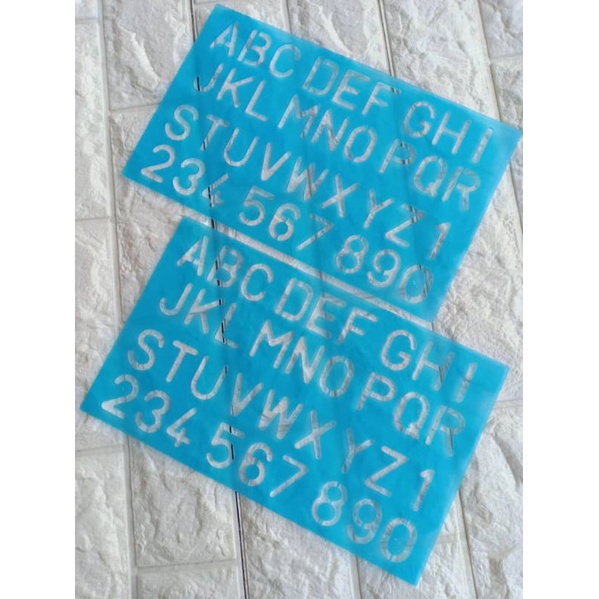 ABC & 123 Ruler /Stencil ruler25. | Shopee Philippines