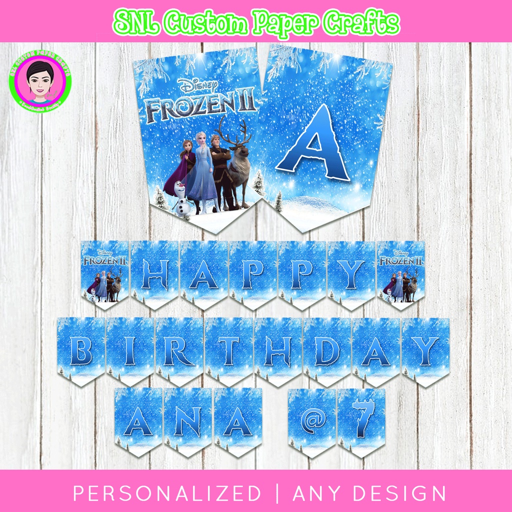 Frozen 2 Banner Happy Birthday | Shopee Philippines