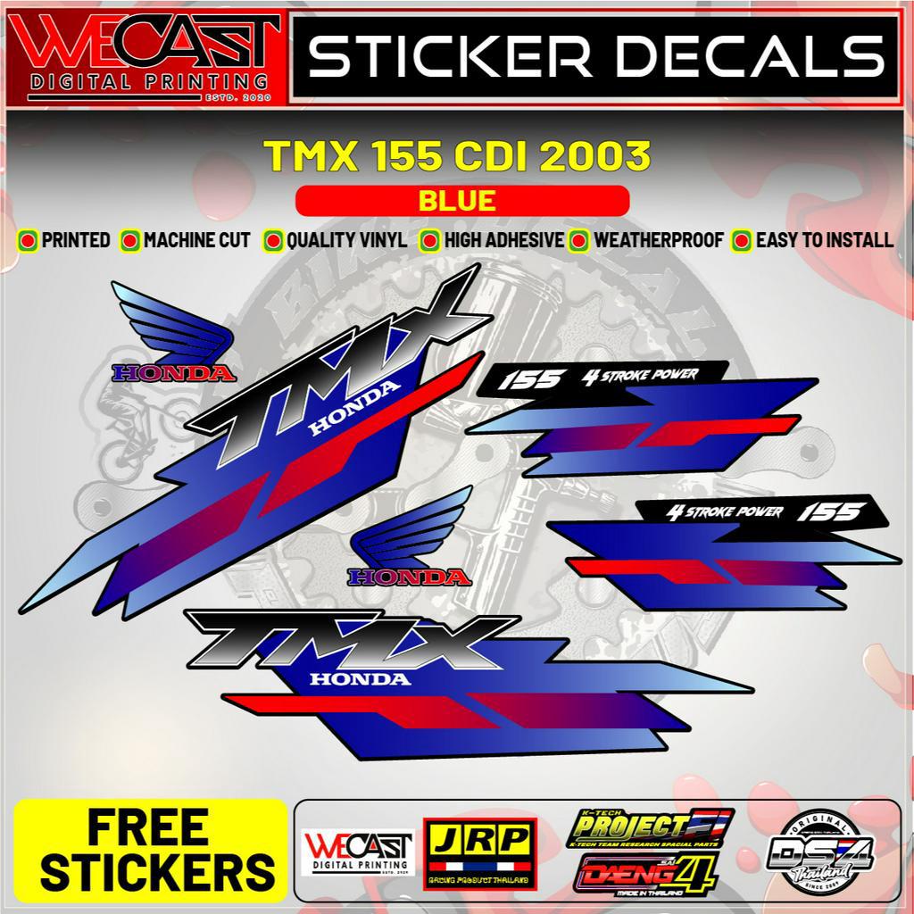 WECAST Honda TMX 155 CDI 2003 Tank Decals Sticker for Motorcycle ...