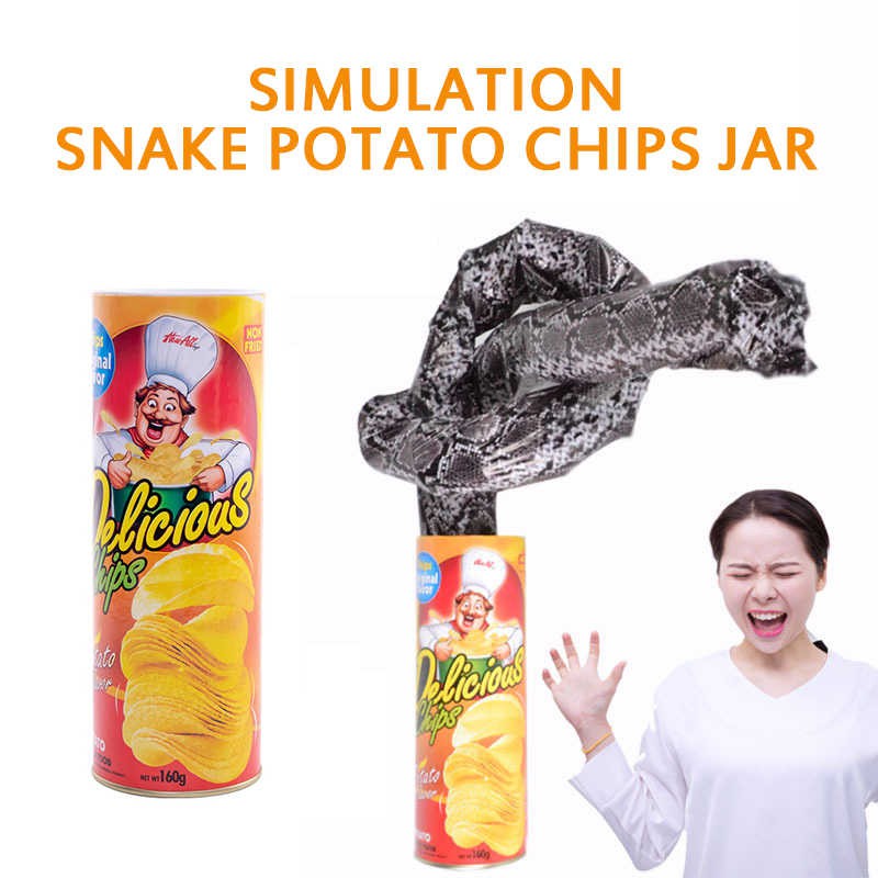 Potato Chip Snake Pop Up Snake Prank Trick Toys Gag Prank Joke ...